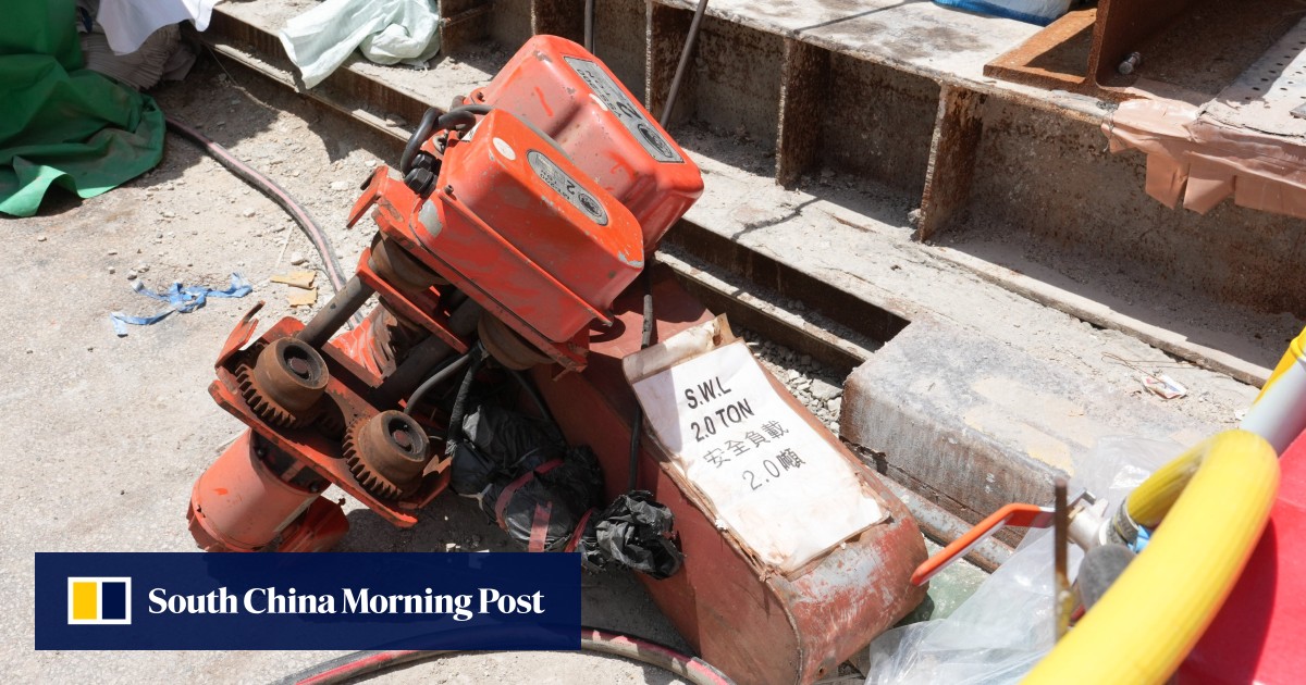 Hong Kong drainage project suspended after worker struck by chain hoist ...