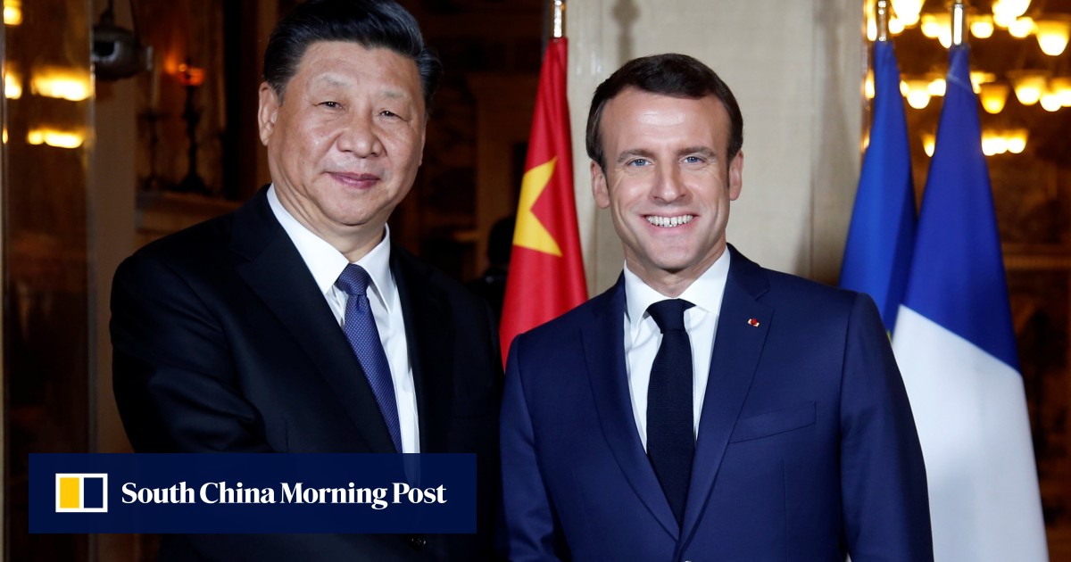 Chinese President Xi Jinping meets French President Emmanuel Macron ...