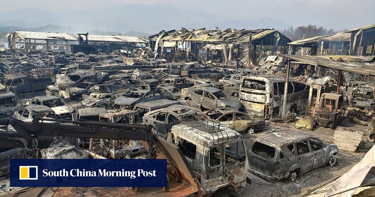 Most of giant forest fire doused in South Korea’s Goseong | South China ...
