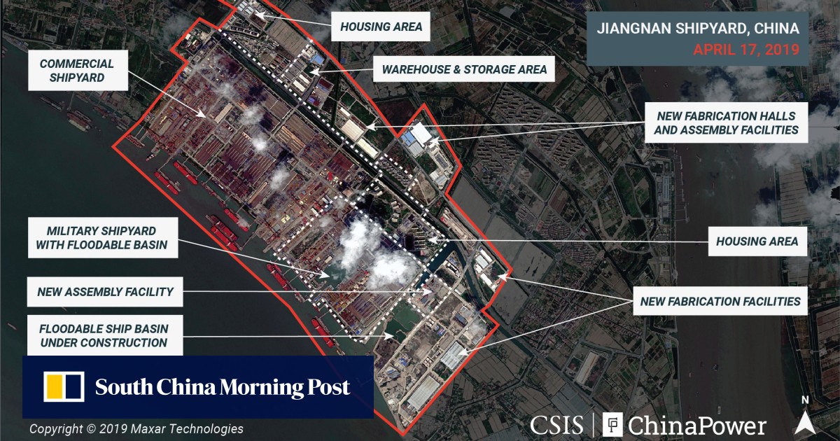Satellite images show how work on China’s new Type 002 aircraft carrier ...