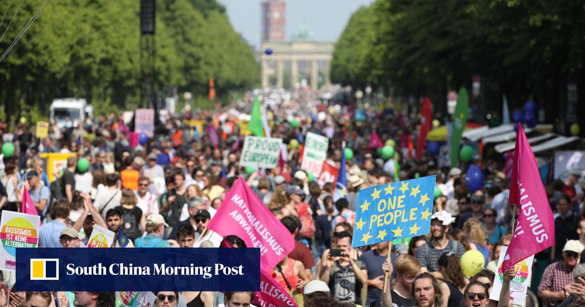 Thousands rally in Germany against nationalism and far-right parties ...