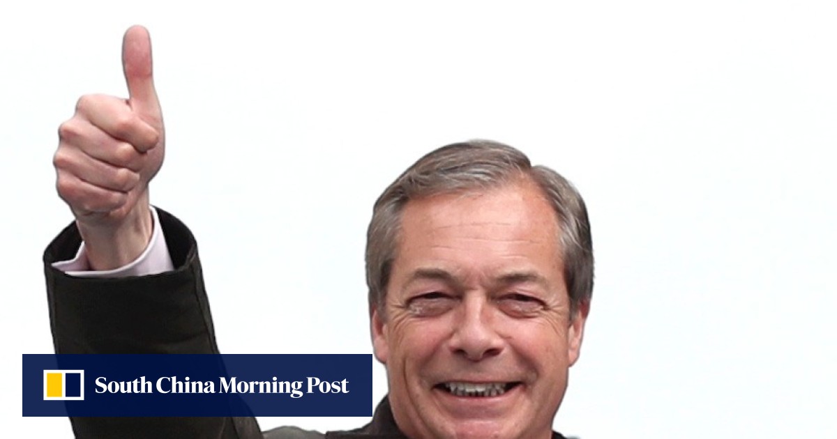 Brexit Party leader Nigel Farage acts like a winner as EU election ...