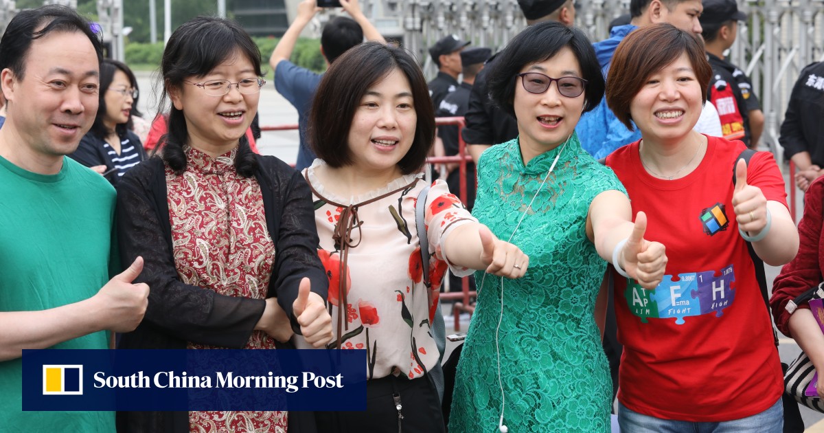Superstitious Chinese mothers dress for success as students toil over ...