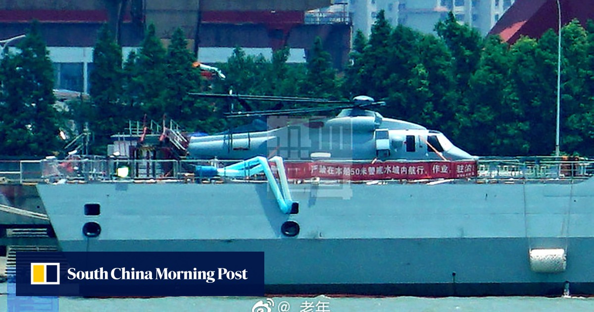 Chinese navy tests new Z-20 helicopter for use on its warships | South ...