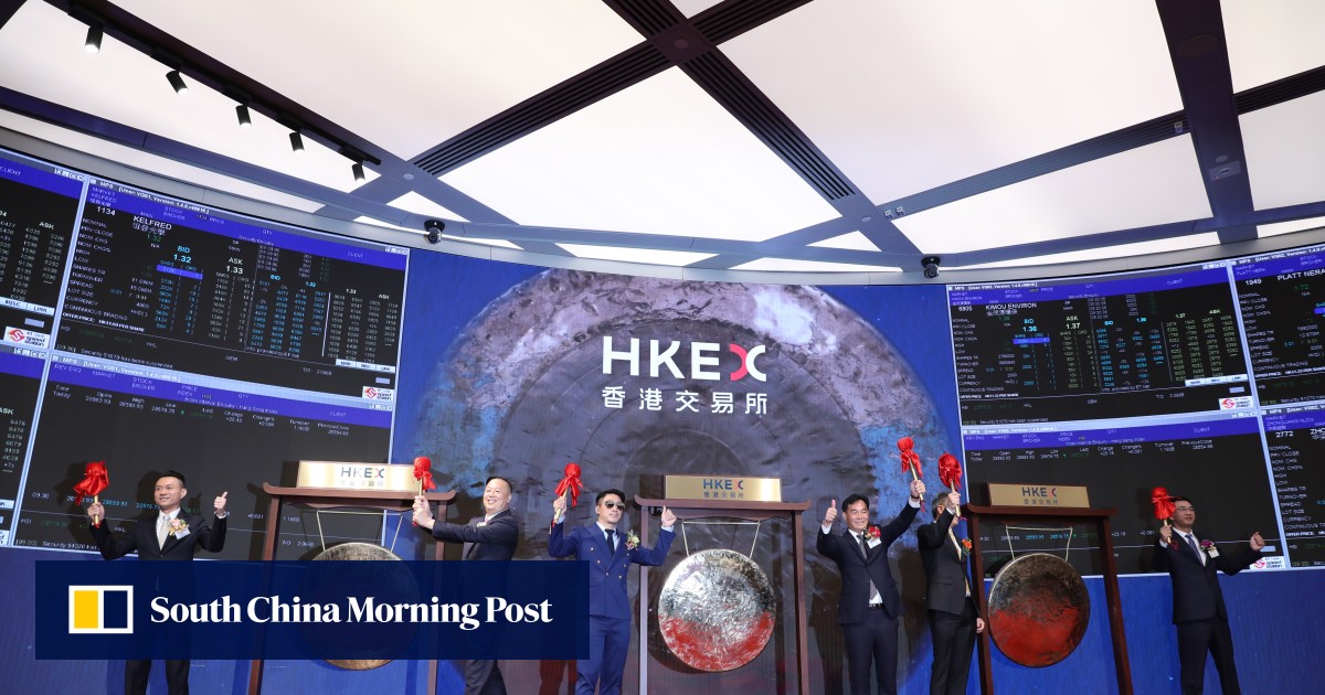 Hong Kong exchange marks a bumper day with six stock trading debuts as ...