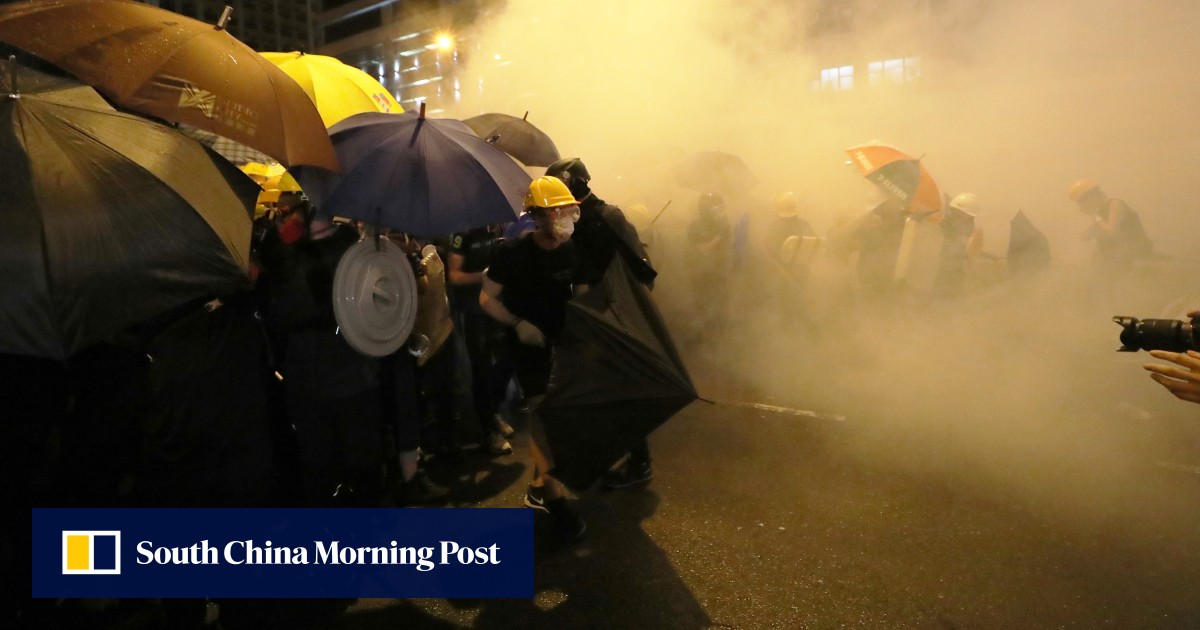 Central Hong Kong becomes battleground as riot police clash with ...