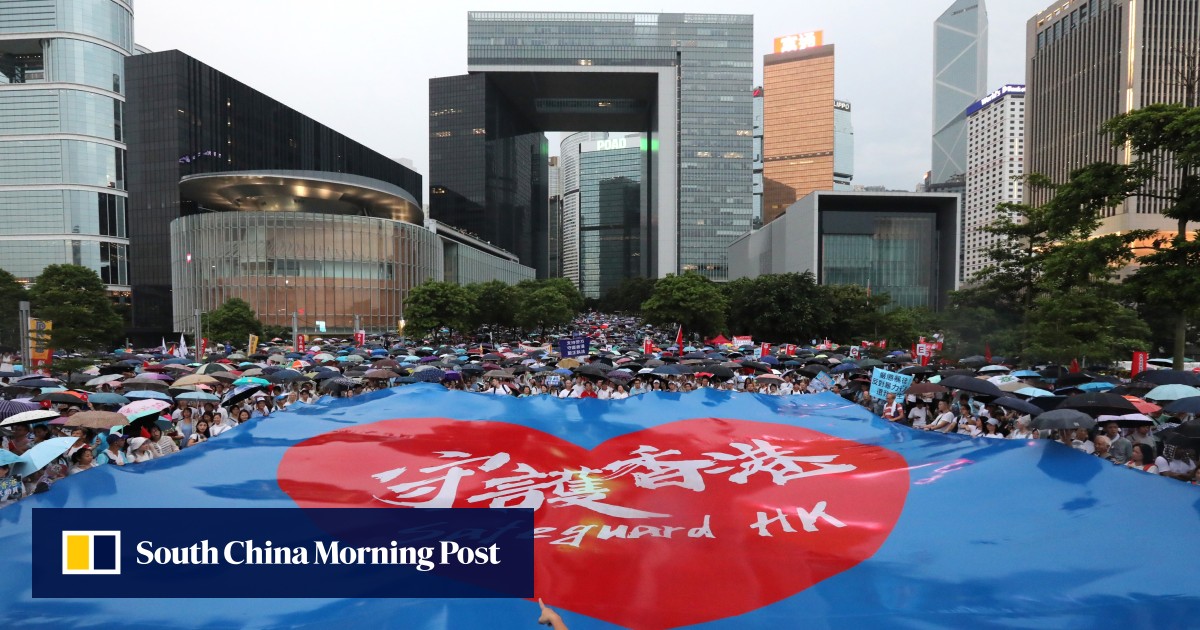 Hong Kong pro-police rally attracts hundreds of thousands calling for ...