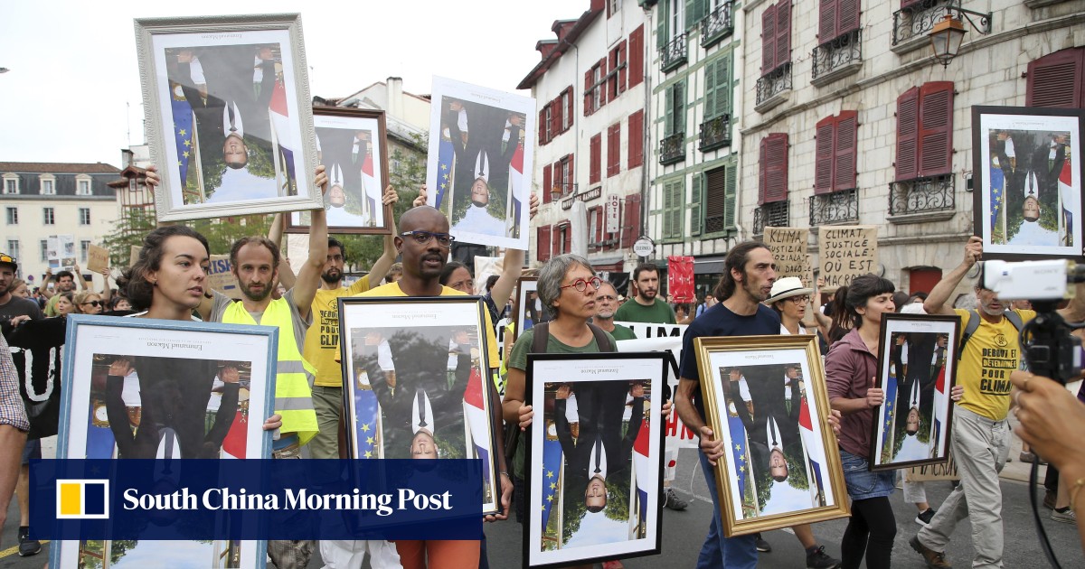 Hundreds of anti-G7 activists stage protest march with ‘stolen ...