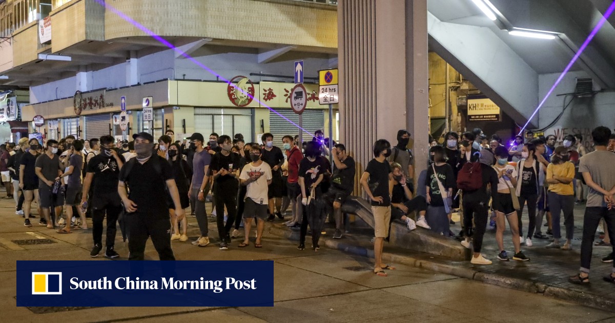 Hong Kong protests: riot police back in action after crowd gathers in ...