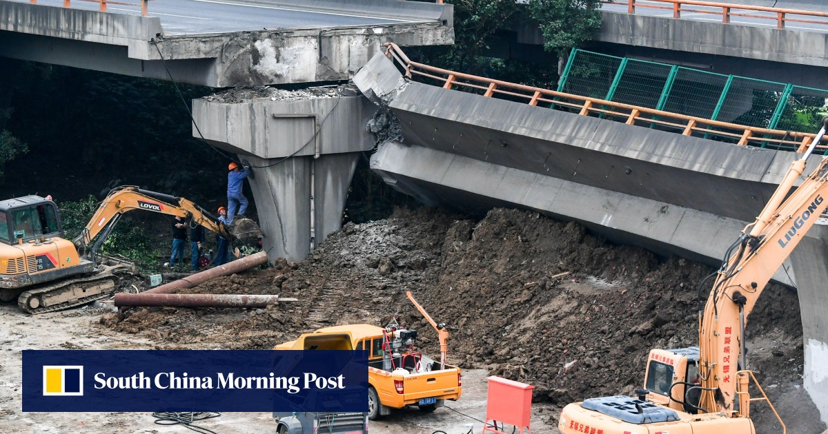 Three dead in highway flyover collapse in eastern China | South China ...