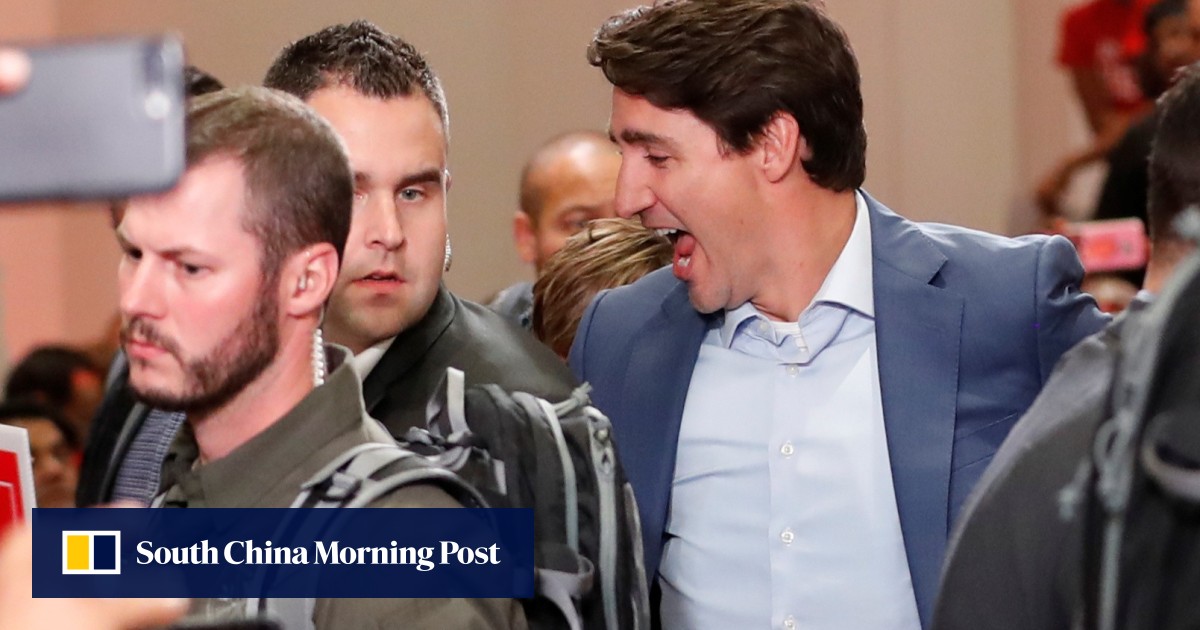 Canada PM Justin Trudeau wears bulletproof vest at campaign event after ...