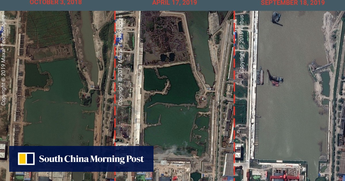 Satellite images show China is expanding shipyard ‘to build more ...