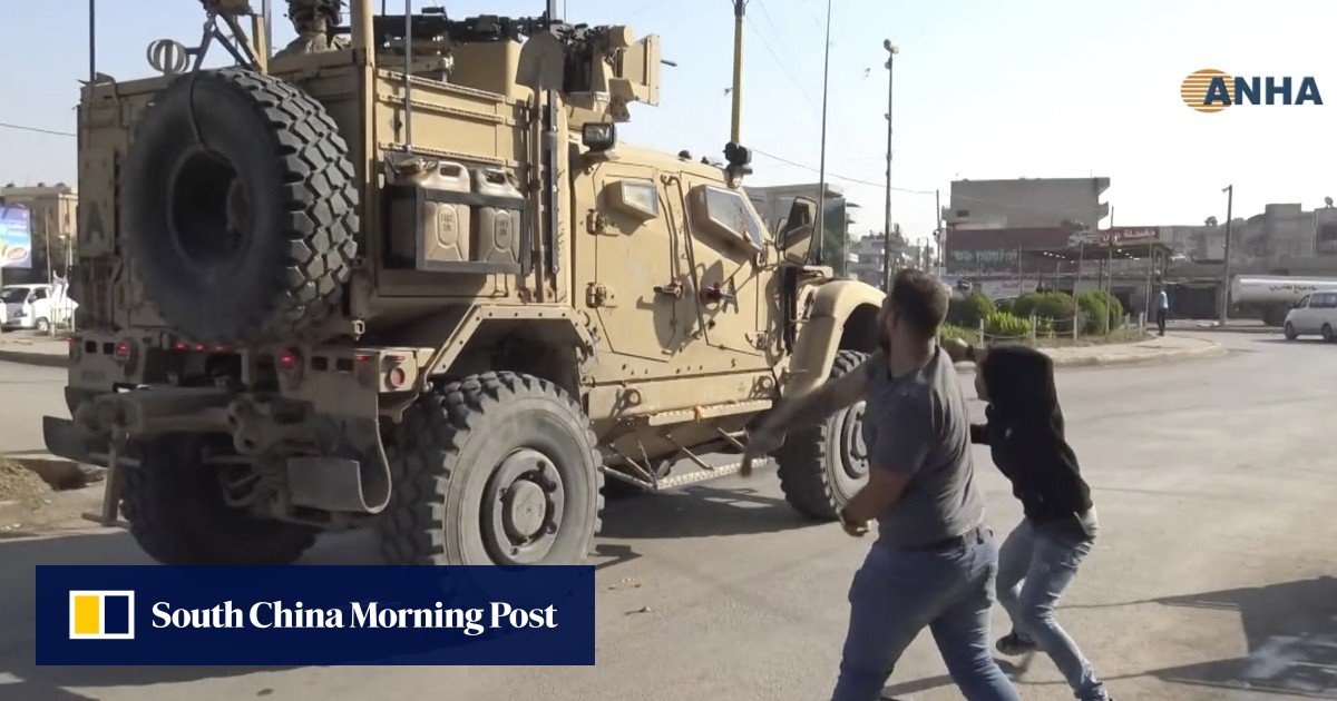 ‘Escaping like rats’: angry Syrian Kurds hurl potatoes at convoy of ...