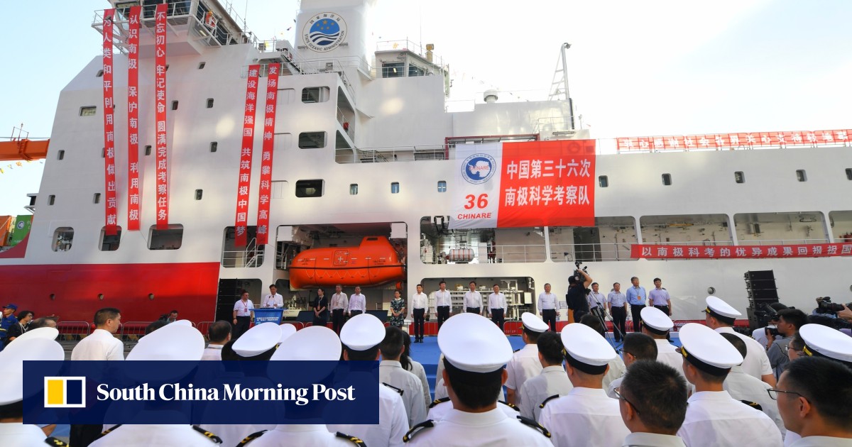 Chinese icebreakers set sail for Antarctic rendezvous that will herald ...