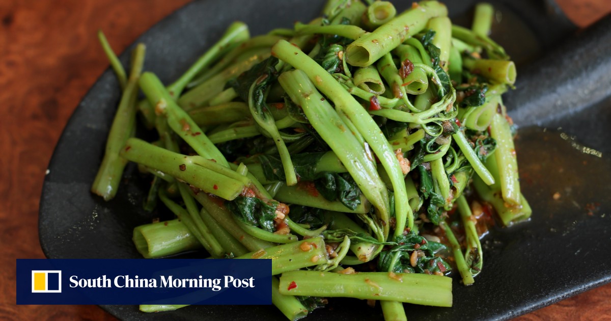 Chinese water spinach, or kangkong – eaten widely across Asia, but ...
