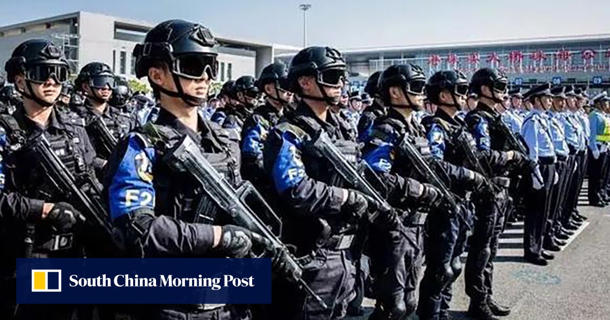 Chinese police prepare for Macau handover anniversary with anti-terror ...