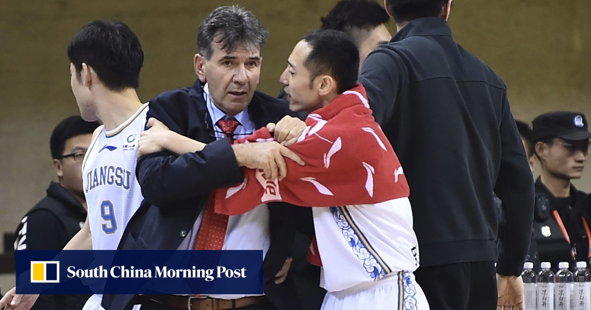 Chinese Basketball League bans fan for life and suspends coach Memi ...
