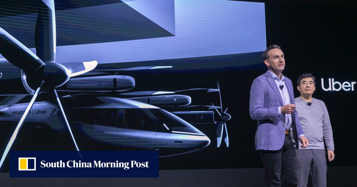 Uber, Hyundai unveil electric flying car model for future air taxi ...