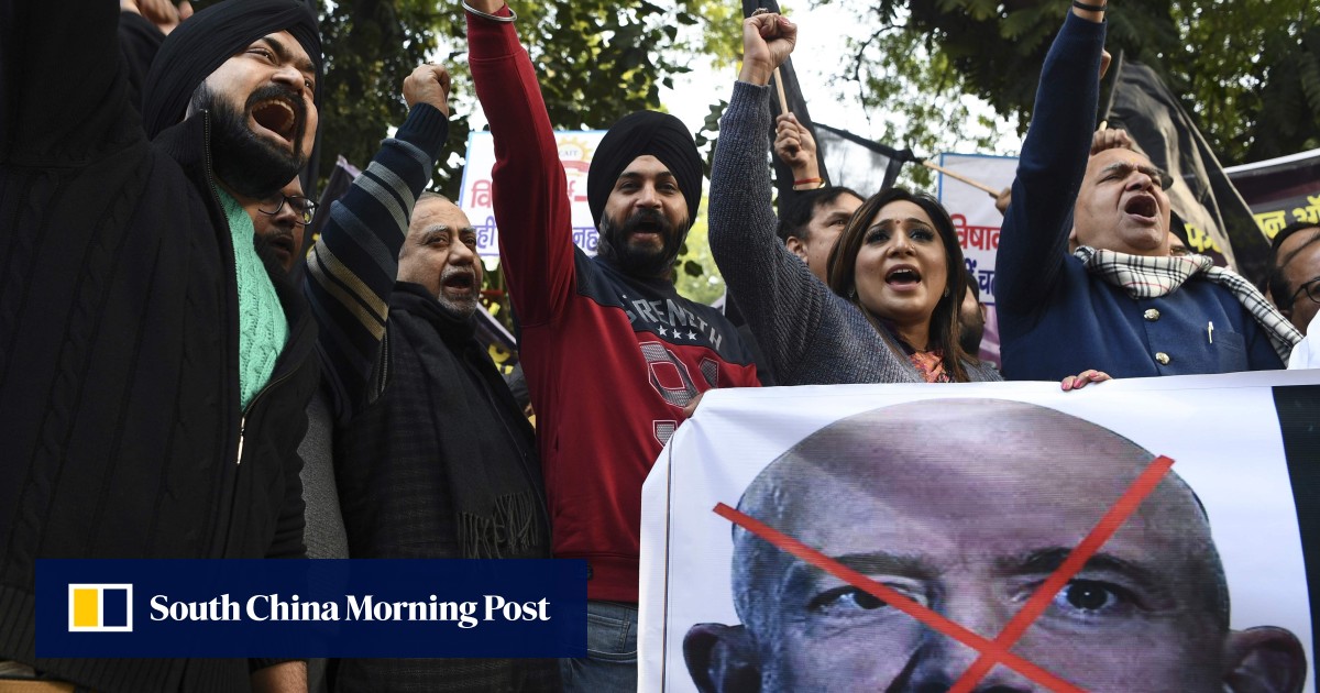 Amazon’s Jeff Bezos faces protests, antitrust probe in India | South ...