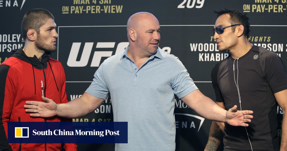 UFC: Khabib Nurmagomedov scoffs at Tony Ferguson’s bloodthirsty elbows ...