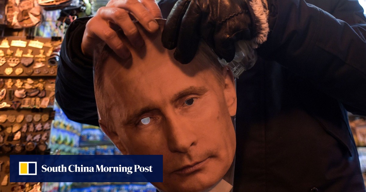 Vladimir Putin’s portraits are everywhere, including on T-shirts, mugs ...