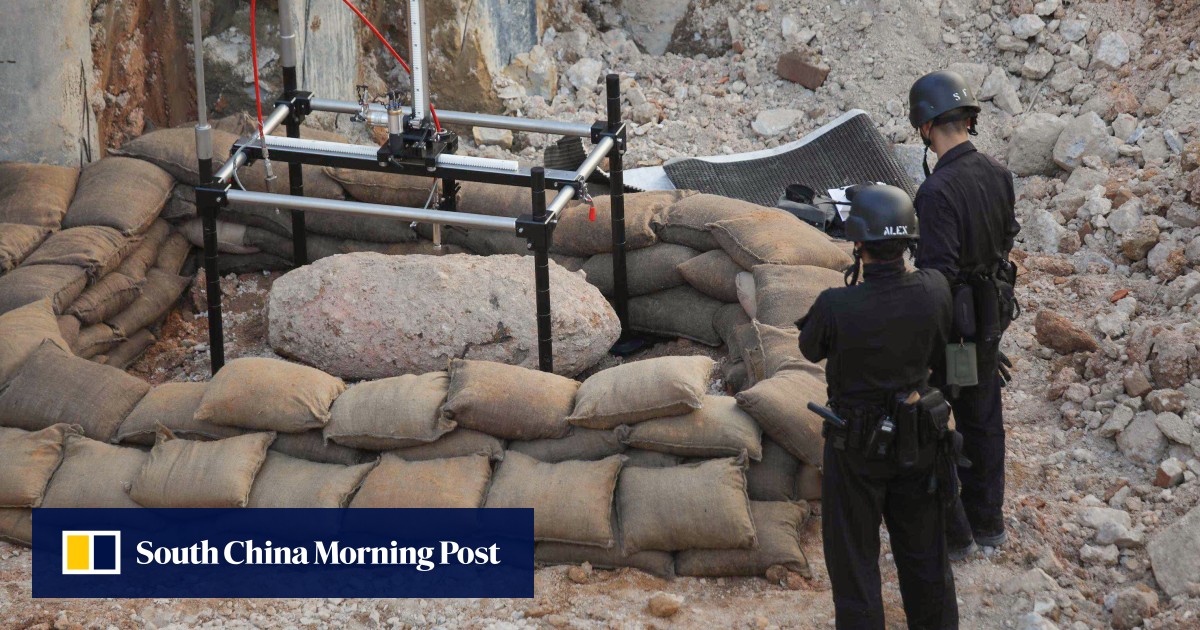 Wartime bomb unearthed in Hong Kong defused in 12-hour police operation ...