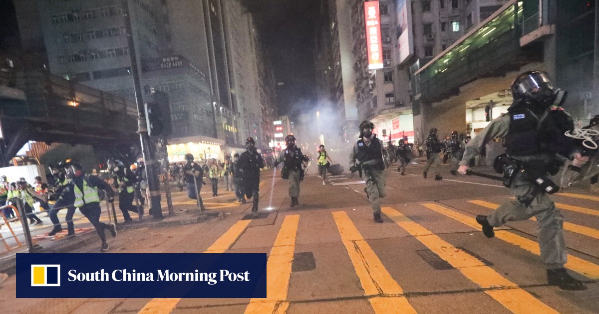Hong Kong police arrest 115 after biggest outbreak of protest violence ...
