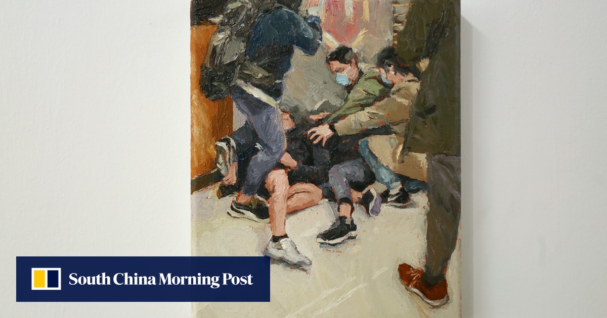 Hong Kong protest art: ‘dystopia’ of street violence captured in ...