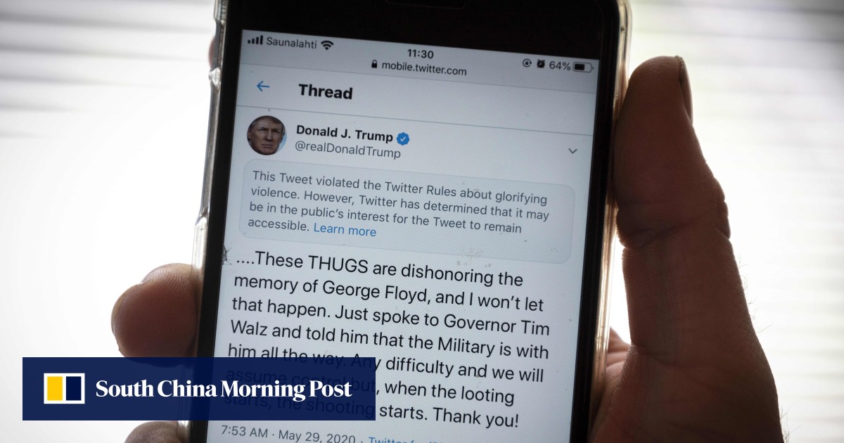 Twitter Adds ‘glorifying Violence Label On Donald Trumps Minneapolis