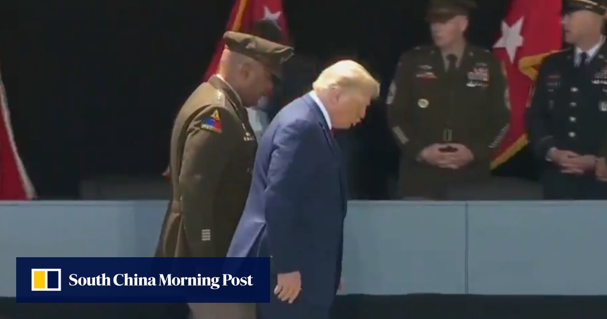 Donald Trump’s unsteady ramp walk raises new health questions on 74th ...