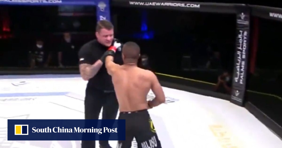 UAE Warriors fighter shoves veteran UFC referee Marc Goddard after DQ ...