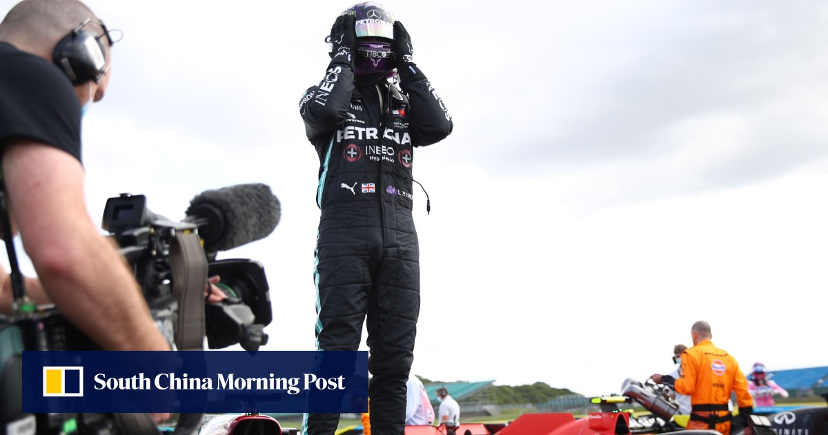 Hamilton limps to record British Grand Prix victory after late puncture ...