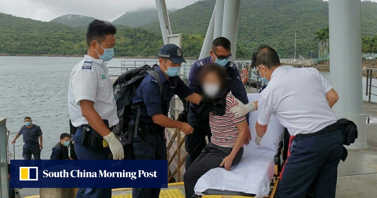 Camper and 70-year-old mum rescued after being trapped on remote island ...