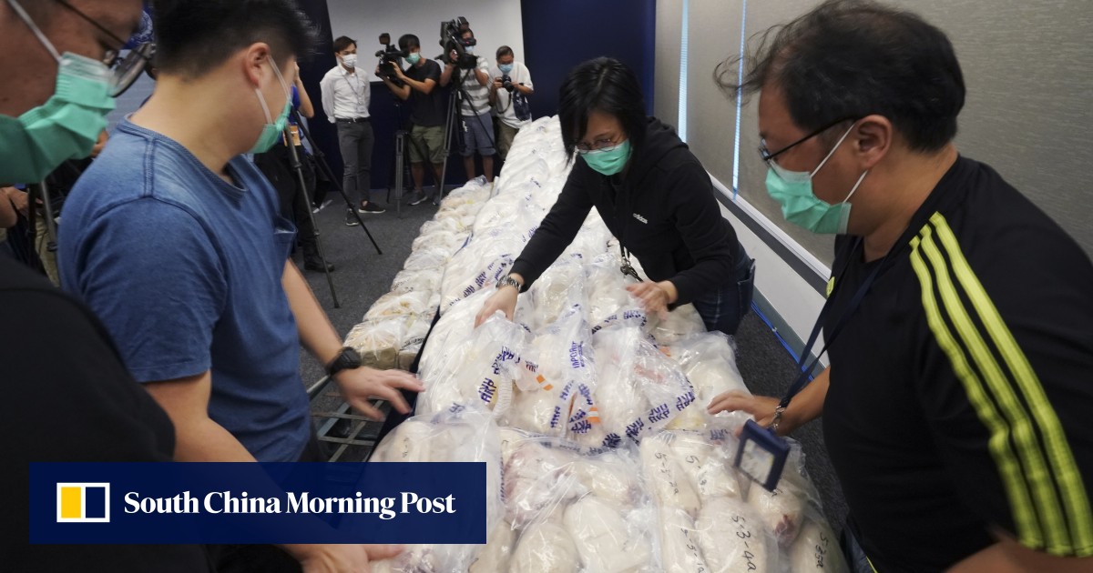 Hong Kong police make biggest hard drug bust of year as HK$170 million of Ice, heroin and ...