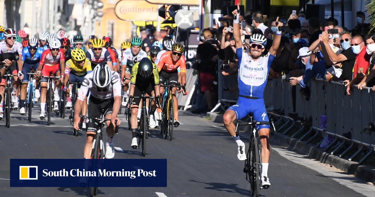 Tour de France: emotional Julian Alaphilippe takes yellow jersey after ...