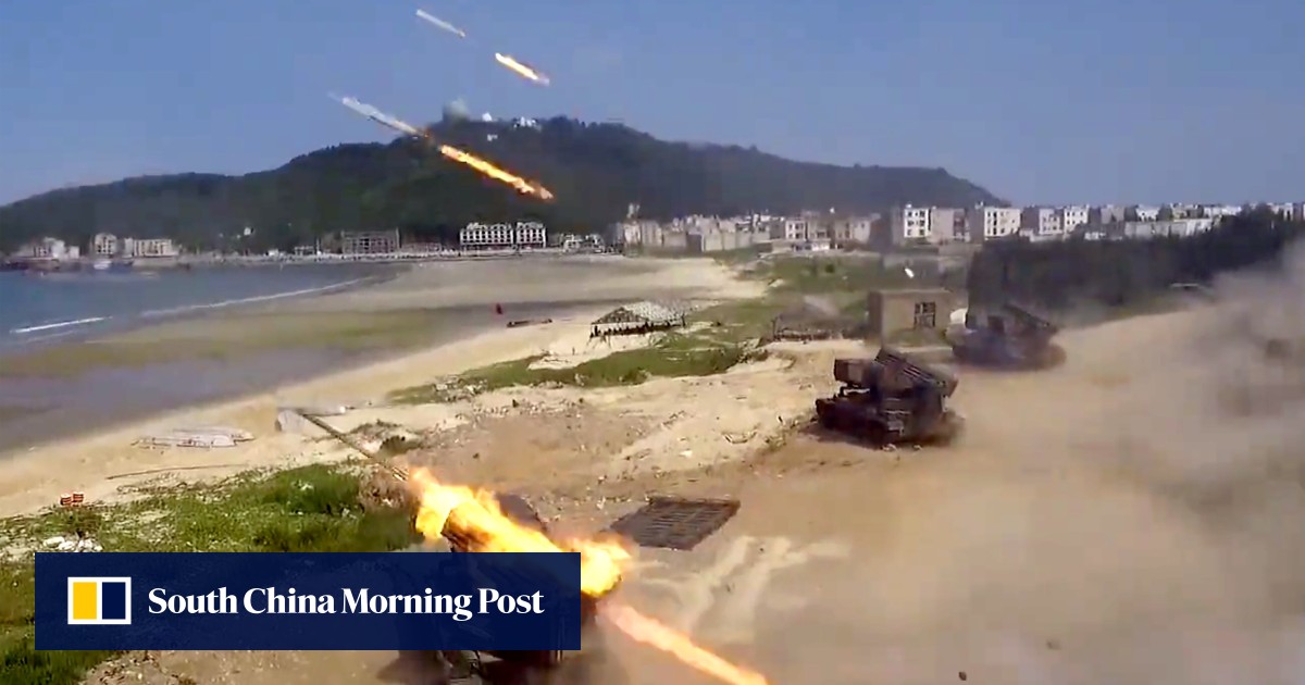 Chinese military stages island invasion drill during Taiwan’s ‘Double ...