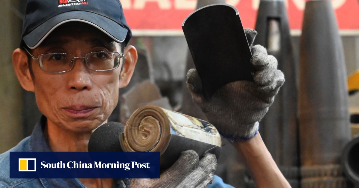 Taiwan blacksmith turns China’s artillery shells into knives under the ...