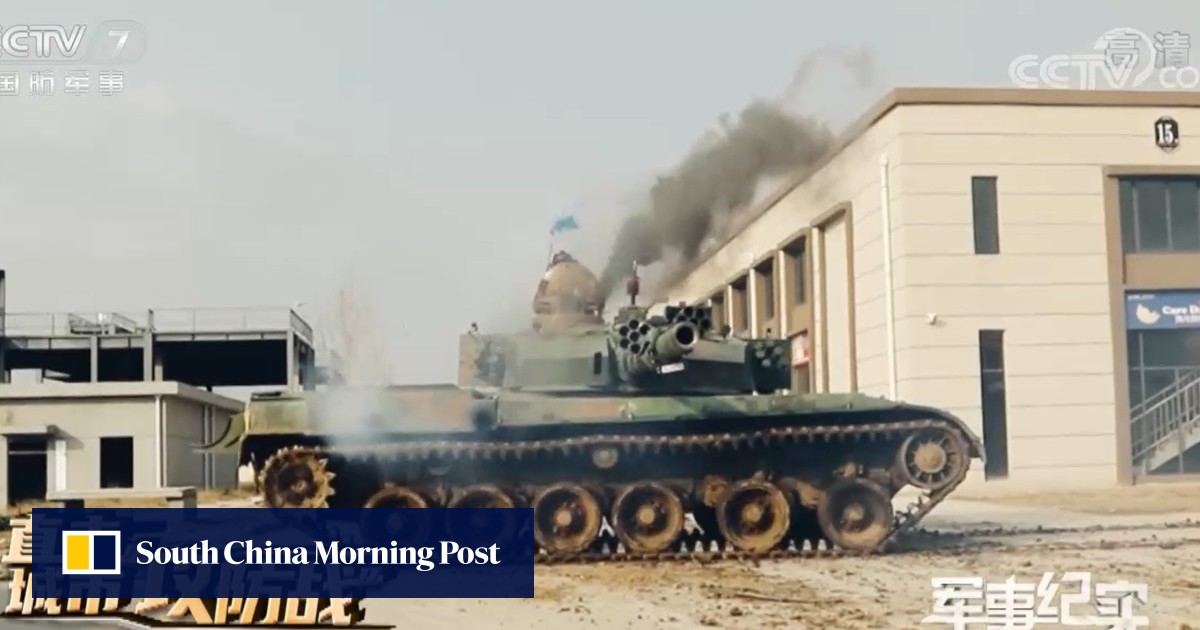 China puts tanks to the test in a mock street battle for Taiwan | South ...
