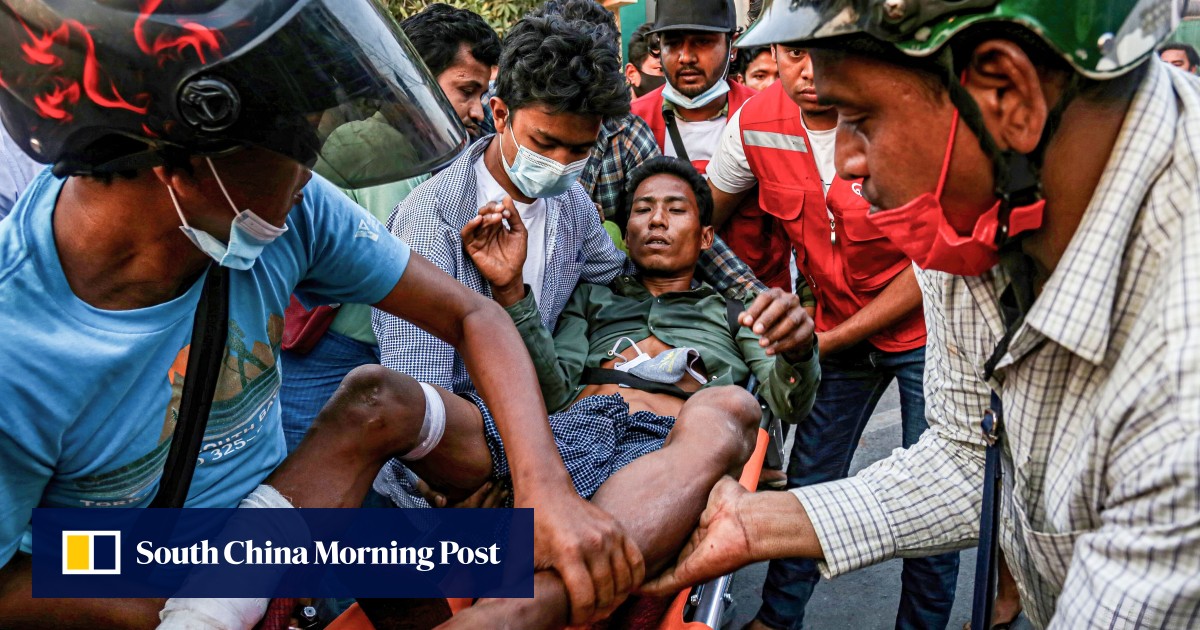 Myanmar police kill at least 18 in bloodiest day of anti-coup protests ...