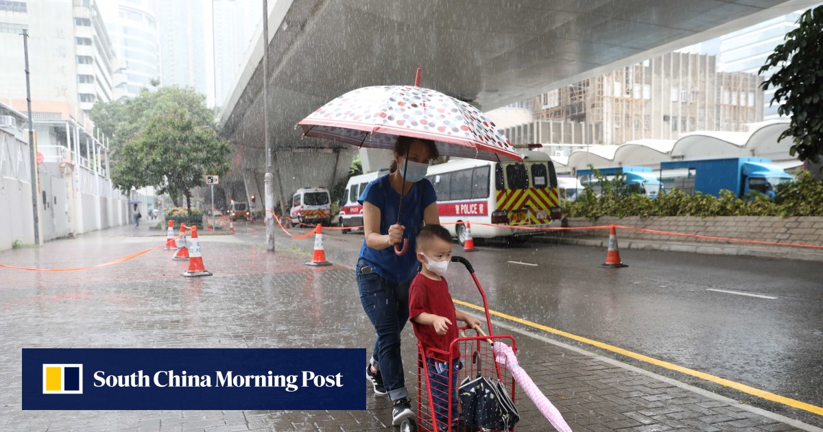 Red rainstorm warning short-lived as Hong Kong Observatory downgrades ...