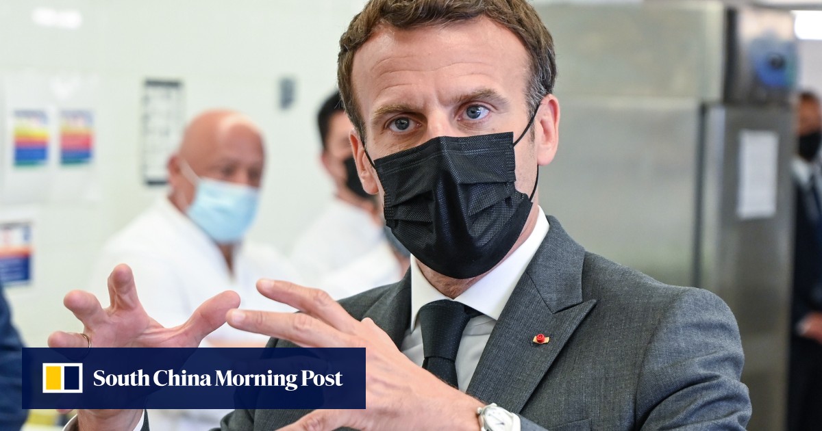 France’s Emmanuel Macron slapped while greeting crowd during official ...