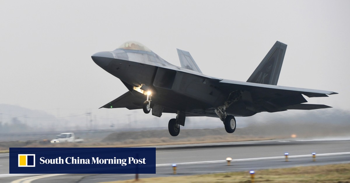 China-US tension: American naval drill with dozens of F-22s ‘may be ...