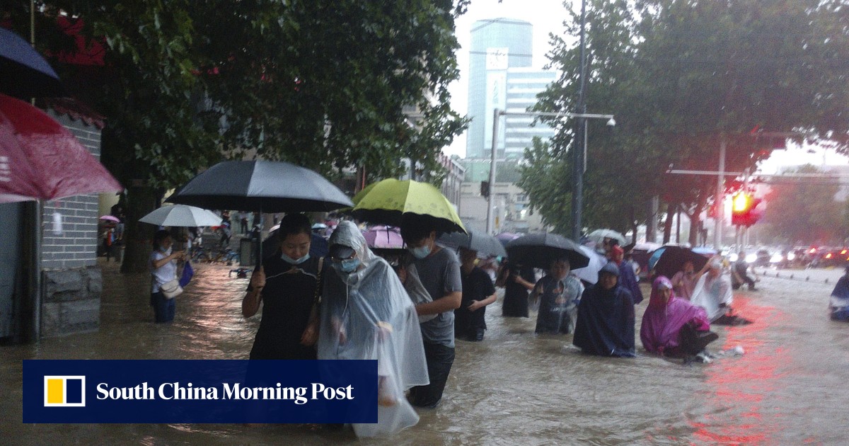 China floods: Zhengzhou tries to get back on its feet after heavy rains ...