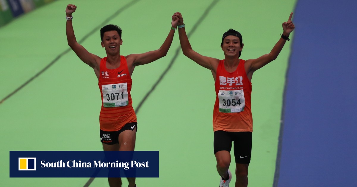 Hong Kong, together: Chan Ka-ho and Gi Ka-man cross half-marathon ...