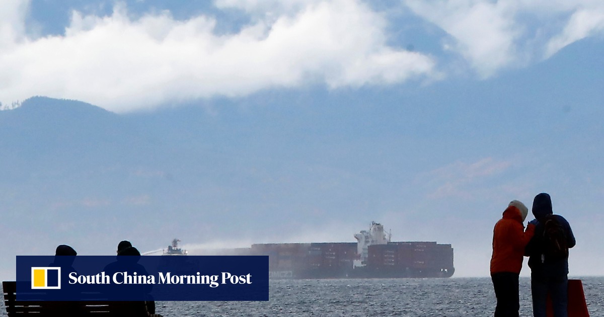 Fire ‘stabilised’ on Vancouver-bound cargo ship spewing toxic gas off ...