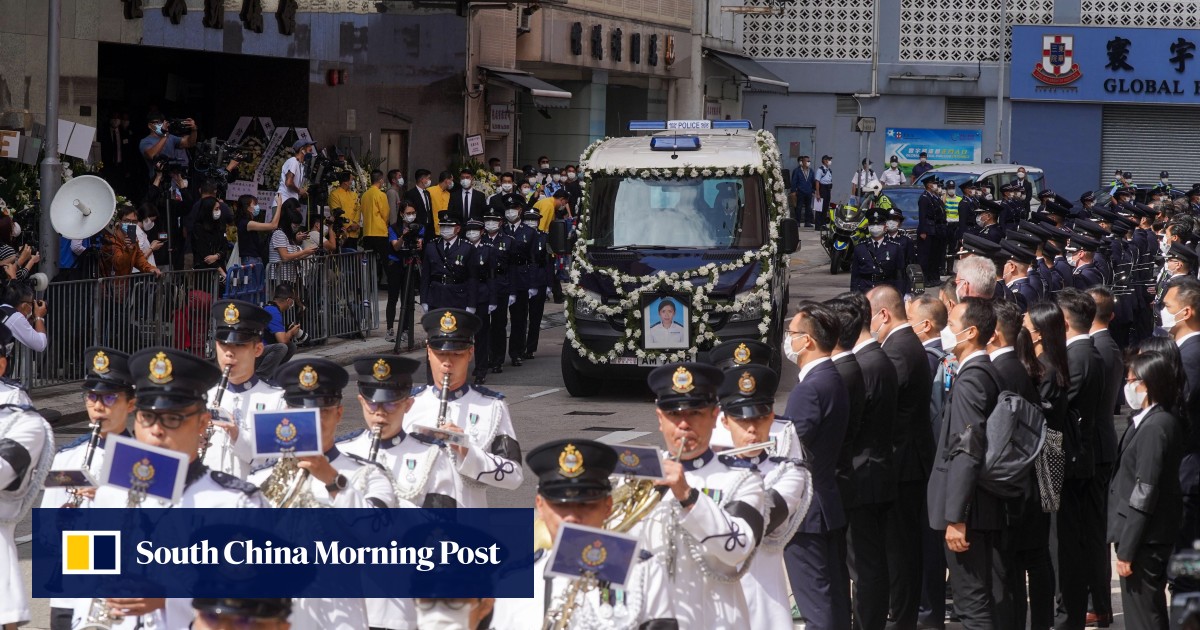 Carrie Lam leads tributes at funeral of Hong Kong police inspector ...