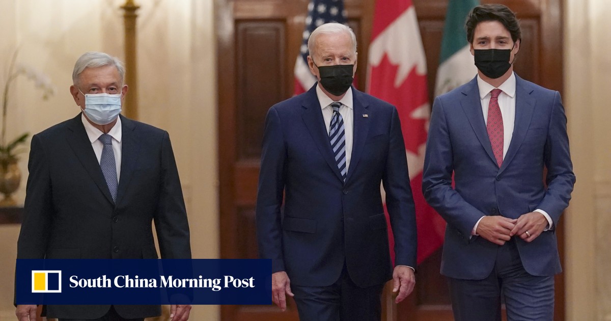 ‘Three Amigos’ at White House for first US-Mexico-Canada summit in five ...