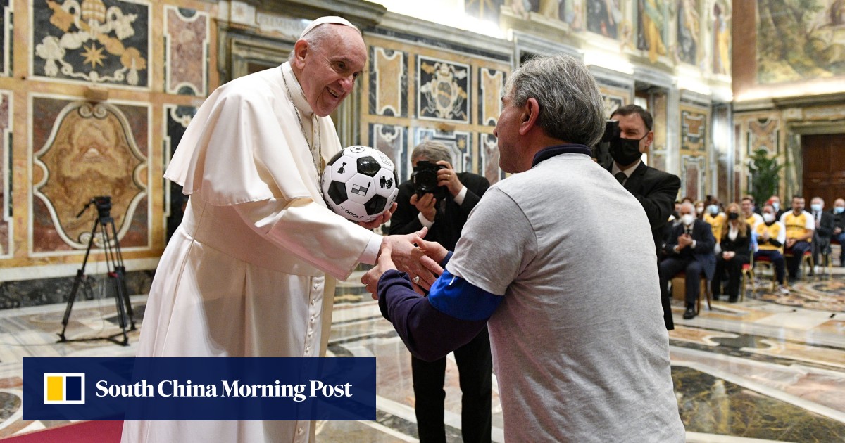 Pope meets ‘Team Francis’ before charity football match | South China ...