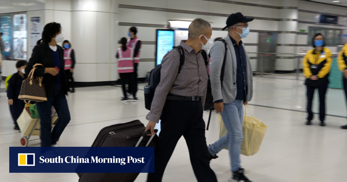 Travellers Trickle Through Checkpoint As Hong Kong Mainland China