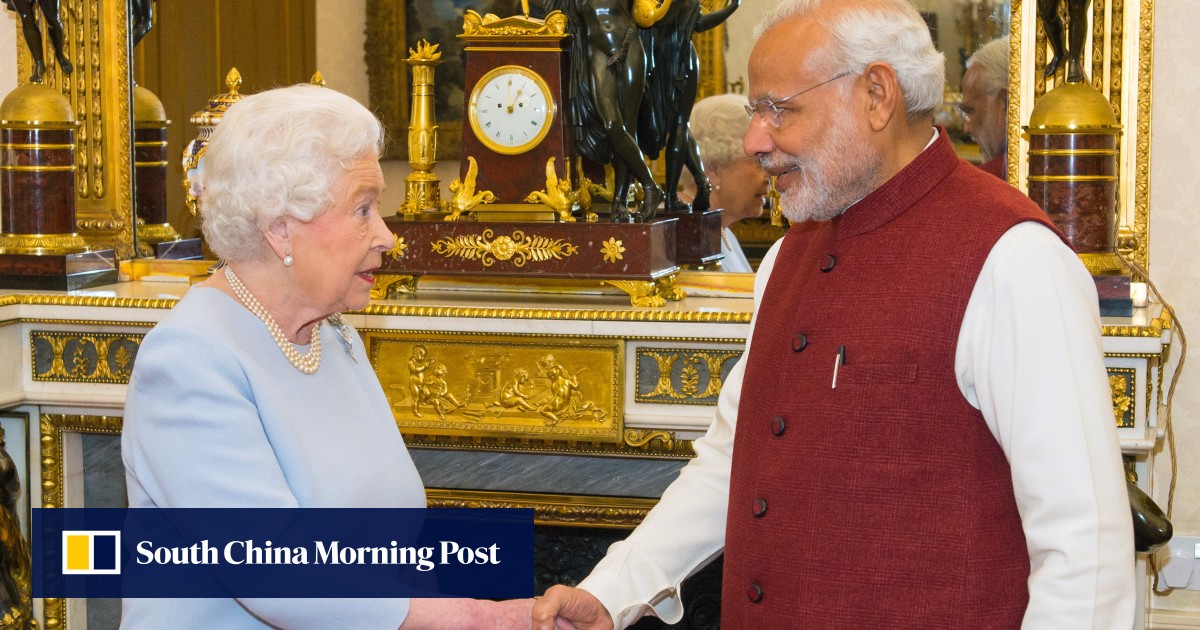 Prime Minister Modi lunches with Britain’s Queen Elizabeth II as Prince ...